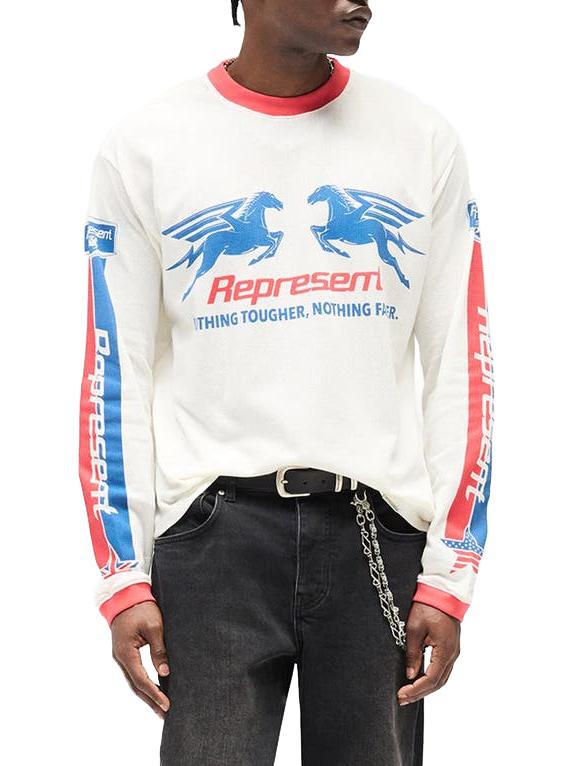 REPRESENT long sleeve cotton graphic t-shirt